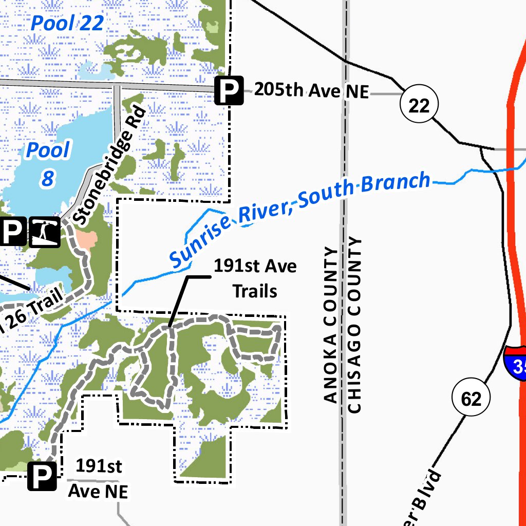 Carlos Avery Wildlife Management Area Map by Minnesota Department of ...
