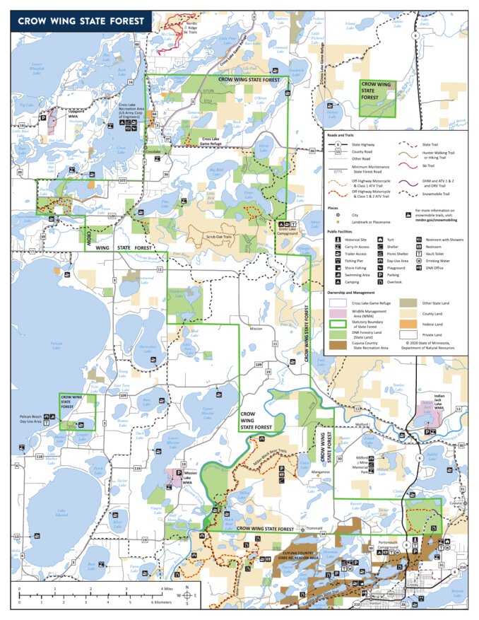 Crow Wing State Forest Map by Minnesota Department of Natural Resources ...