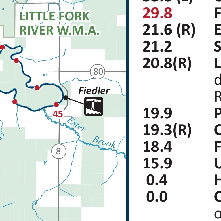 Little Fork River State Water Trail - Map 2 River Mile 90 to Rainy ...