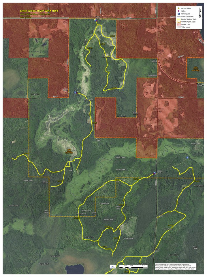 Little Willow River WMA HWT 2024 Map by Minnesota Department of Natural ...