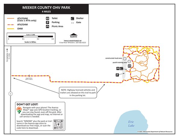 Meeker County OHV Trails, MNDNR Map by Minnesota Department of Natural ...