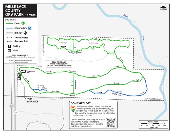Mille Lacs ORV Park, MNDNR Map by Minnesota Department of Natural ...