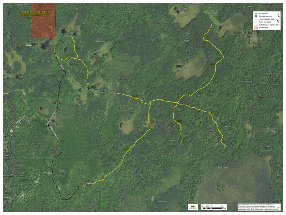 Nemadji State Forest HWT 2022 Map by Minnesota Department of Natural ...