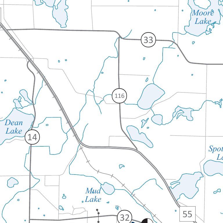 North Fork Crow River State Water Trail Map 2 from Howard Lake to ...