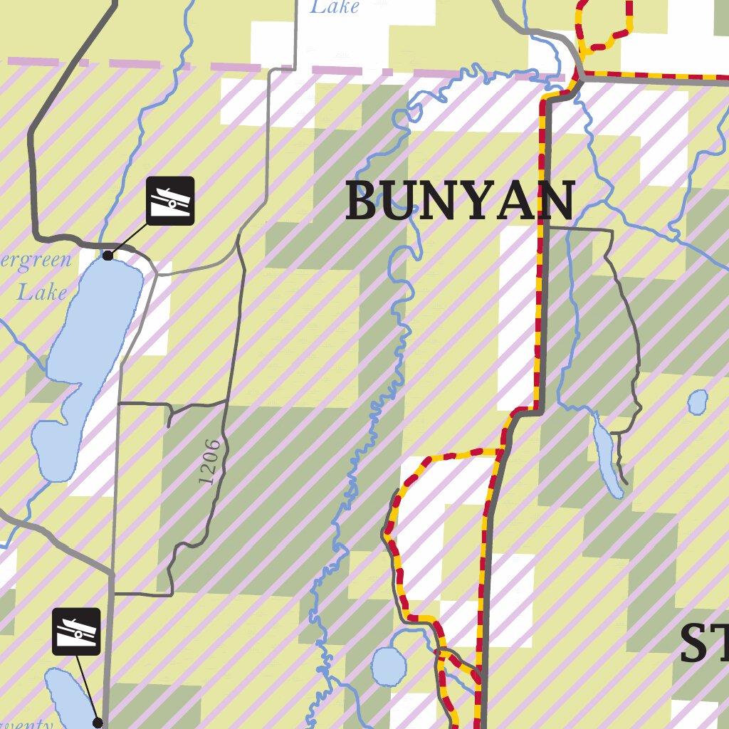Paul Bunyan and Badoura State Forests Map by Minnesota Department of ...