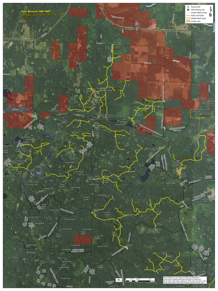 Paul Bunyan NW HWT 2022 Map by Minnesota Department of Natural ...