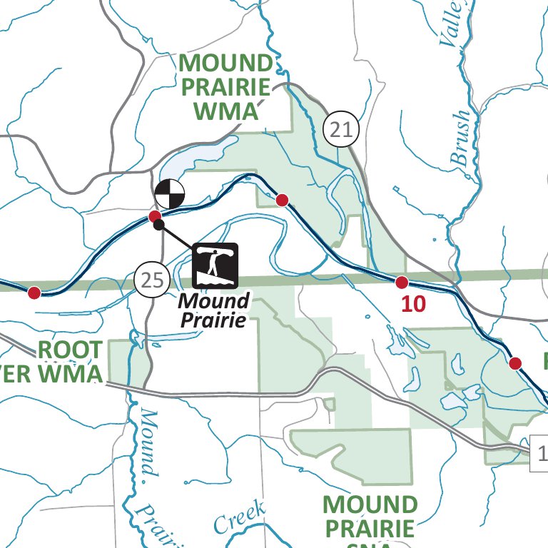 Root River State Water Trail 2 from Rushford to Mississippi River, MNDNR Map by Minnesota ...