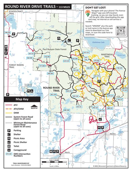 Round River OHV Trails, MNDNR Map by Minnesota Department of Natural ...