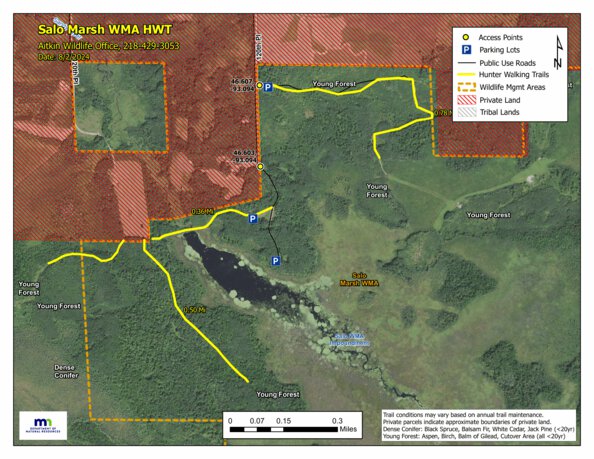 Salo Marsh WMA HWT 2024 Map by Minnesota Department of Natural ...