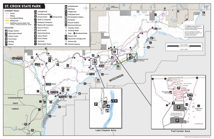 St. Croix State Park - Summer Map by Minnesota Department of Natural ...