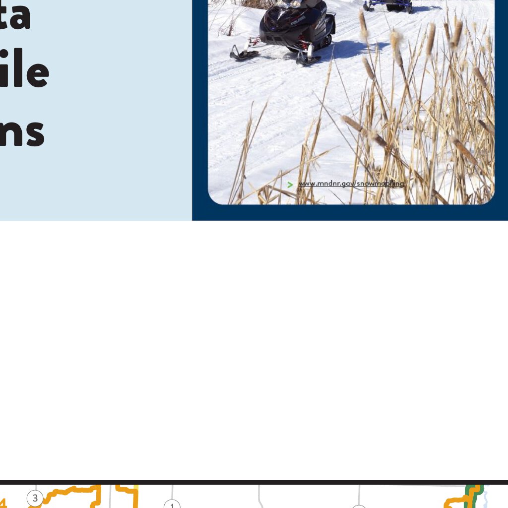 SW Minnesota Snowmobile Trail Quadrant Map by Minnesota Department of ...
