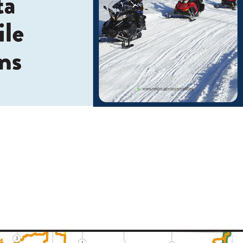 SW Minnesota Snowmobile Trail Quadrant Map by Minnesota Department of ...