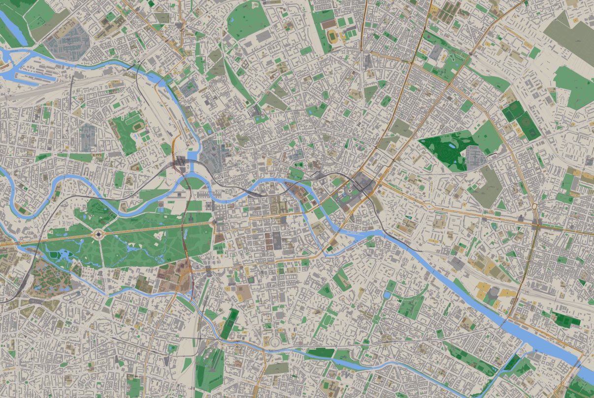 Berlin, Germany Map by Mojo Map Company | Avenza Maps