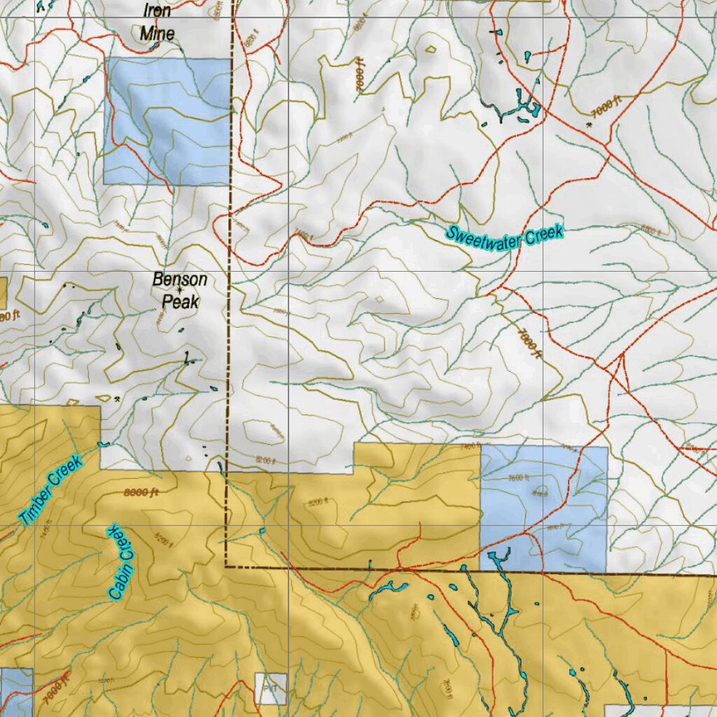 Montana Antelope Hunting District 321 Land Ownerhip Map by Montana ...