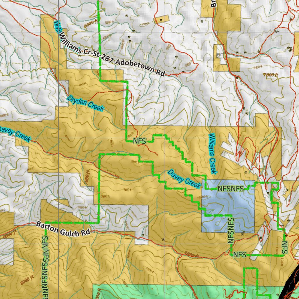 Montana Antelope Hunting District 321 Land Ownerhip Map by Montana ...