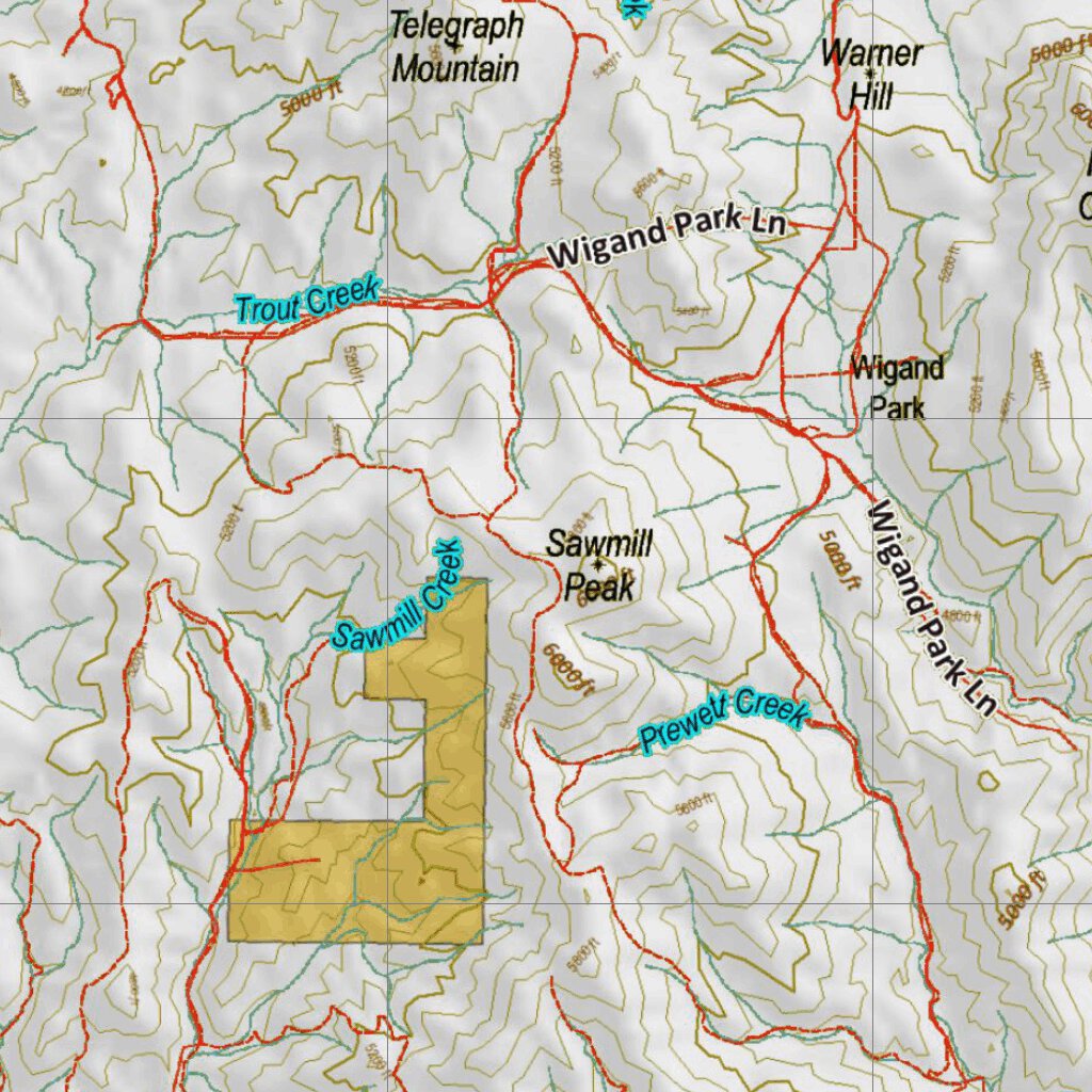 Montana Antelope Hunting District 440 Land Ownerhip Map by Montana ...