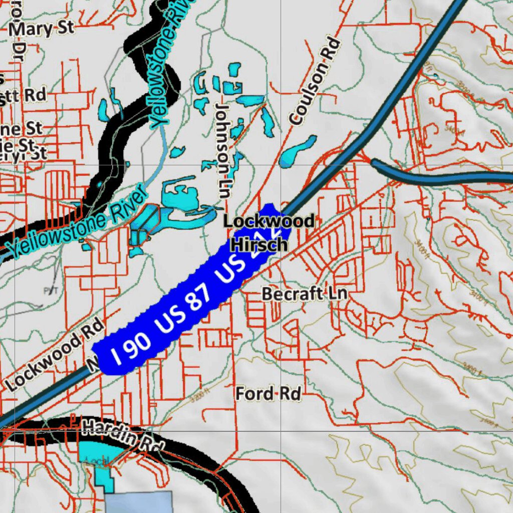 Montana Antelope Hunting District 511 Land Ownerhip Map by Montana ...