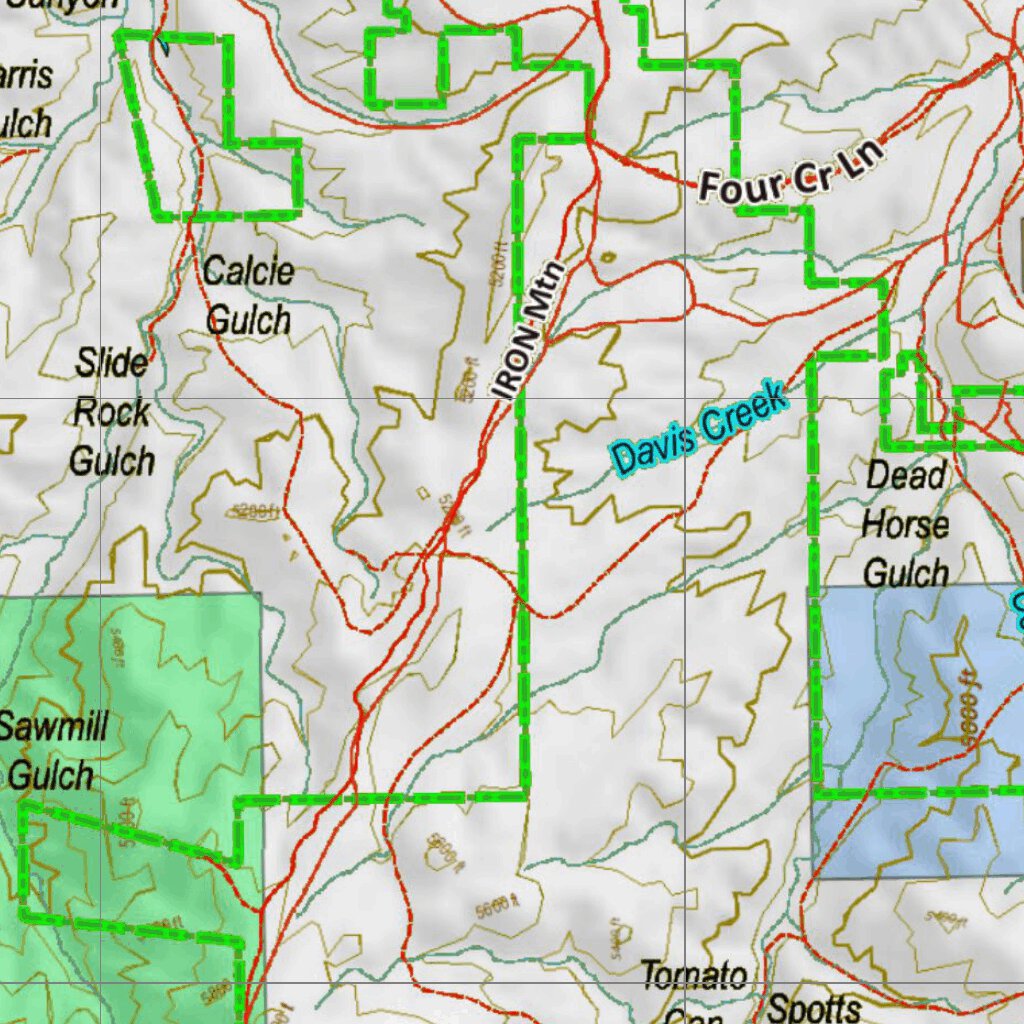 Montana Antelope Hunting District 512 Land Ownerhip Map by Montana ...