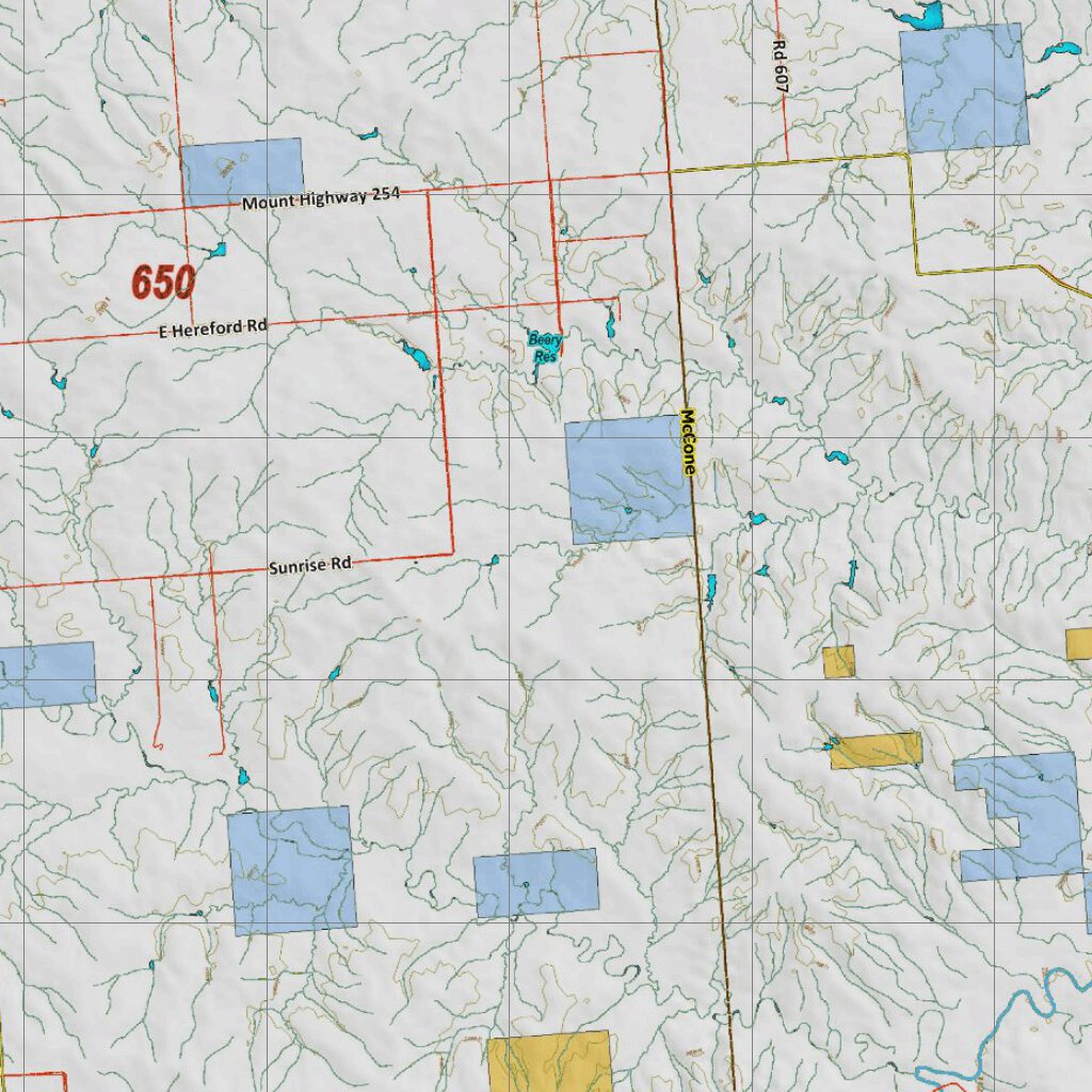 Montana Antelope Hunting District 650 Land Ownerhip Map by Montana ...