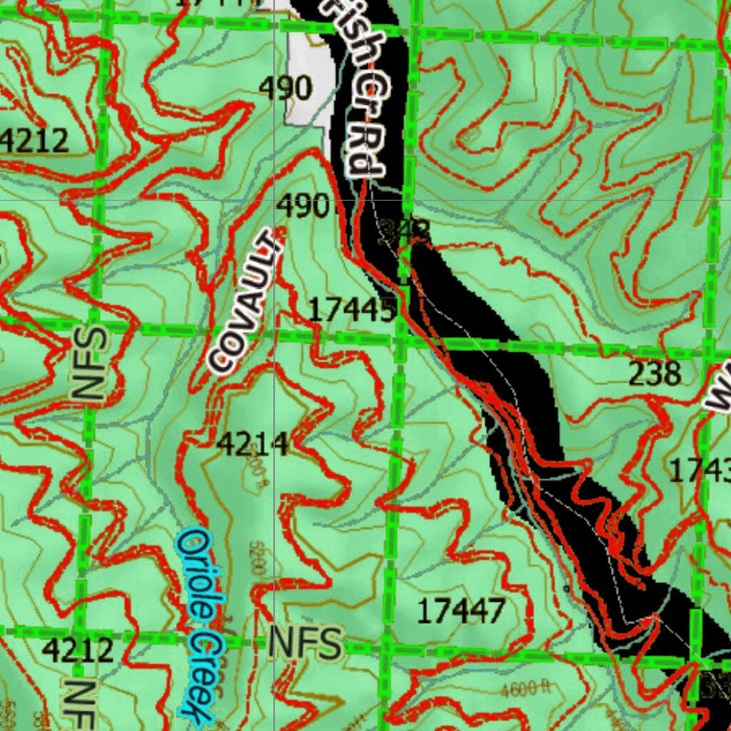 Montana Elk Hunting District 203 Land Ownerhip Map by Montana HuntData ...