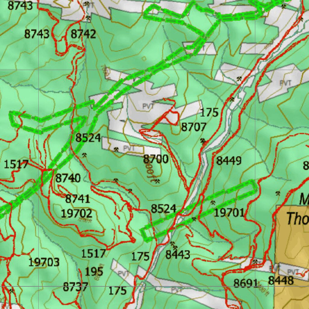 Montana Elk Hunting District 318 Land Ownerhip Map by Montana HuntData ...