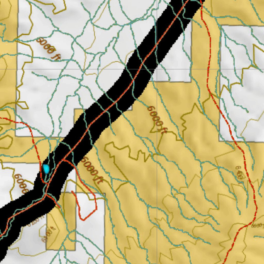 Montana Elk Hunting District 326 Land Ownerhip Map by Montana HuntData ...