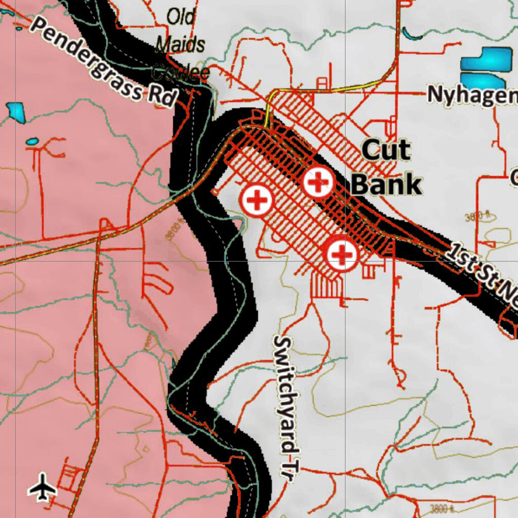 Montana Elk Hunting District 403 Land Ownerhip Map by Montana HuntData ...