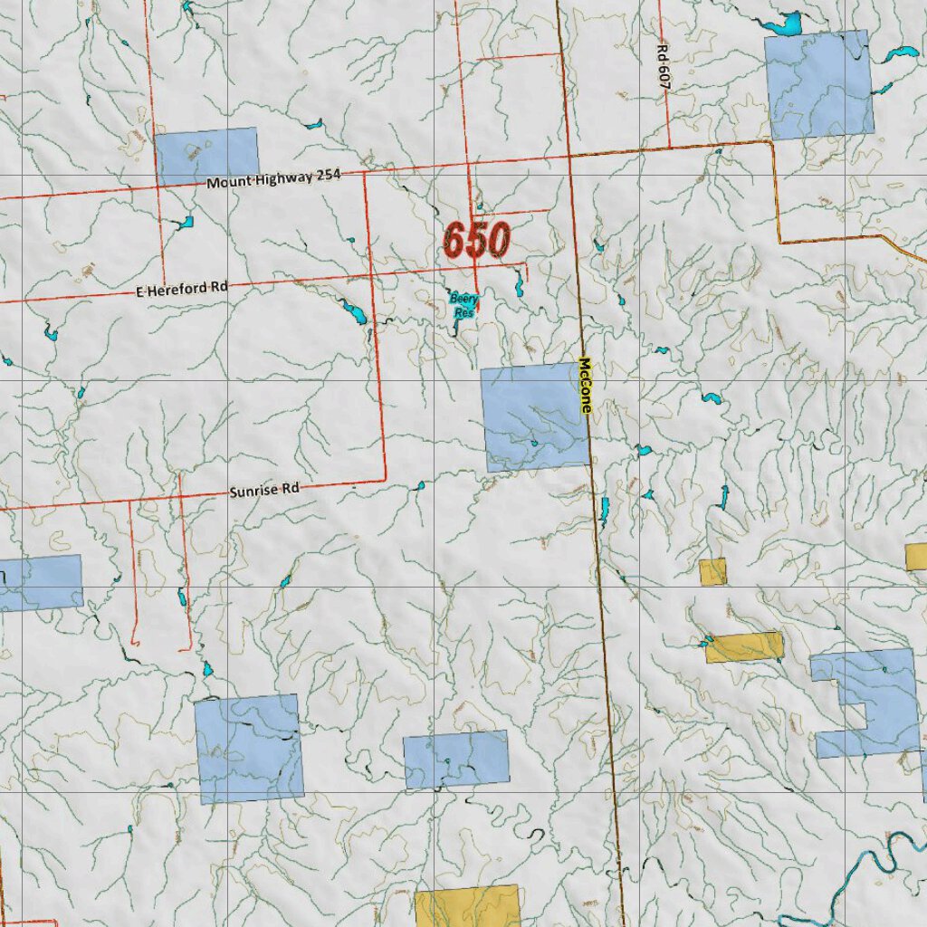 Montana Elk Hunting District 650 Land Ownerhip Map by Montana HuntData ...
