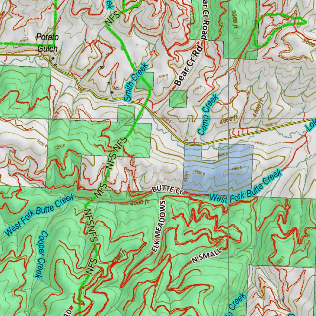 Montana Moose Hunting District 261 Land Ownerhip Map by Montana ...