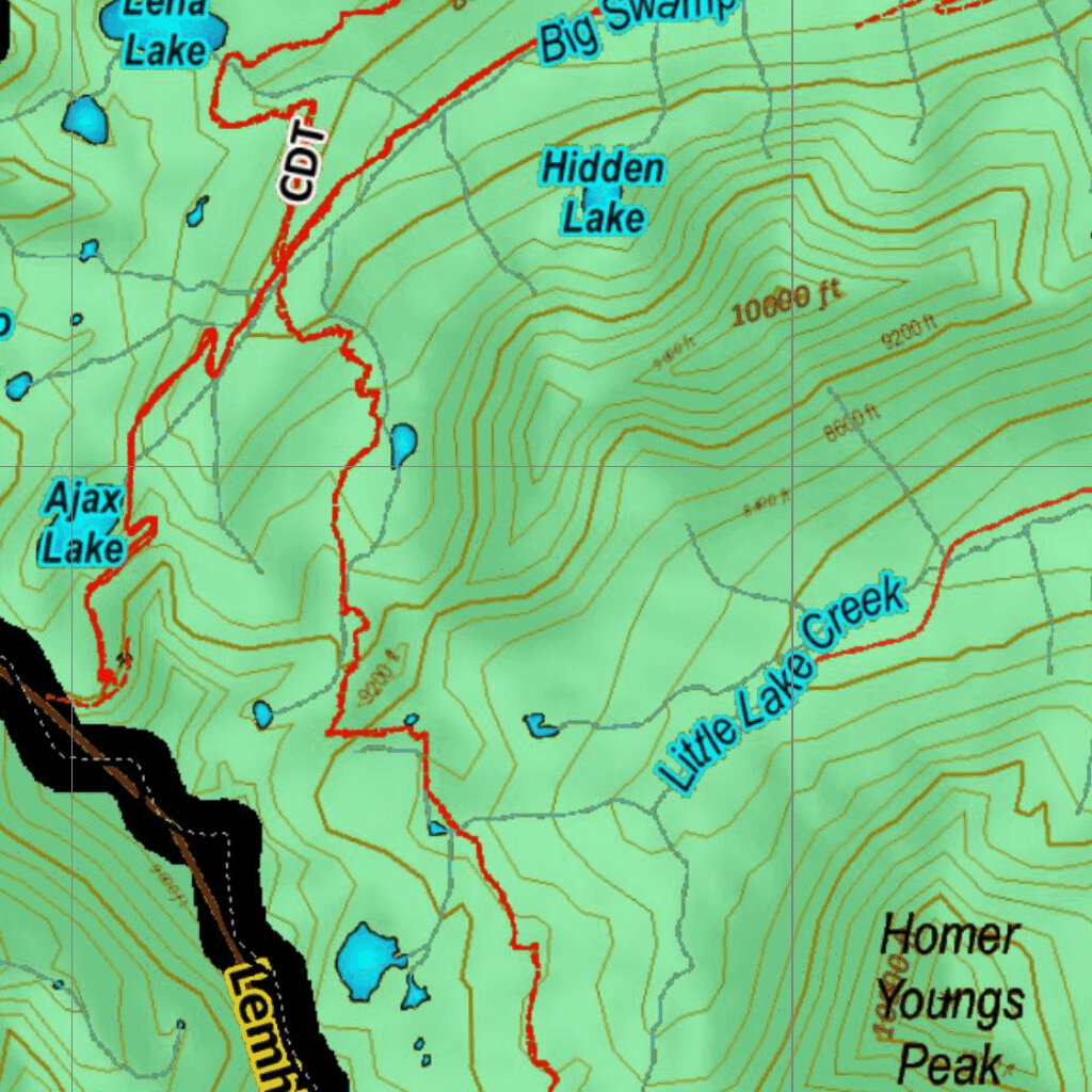 Montana Moose Hunting District 323 Land Ownerhip Map by Montana ...
