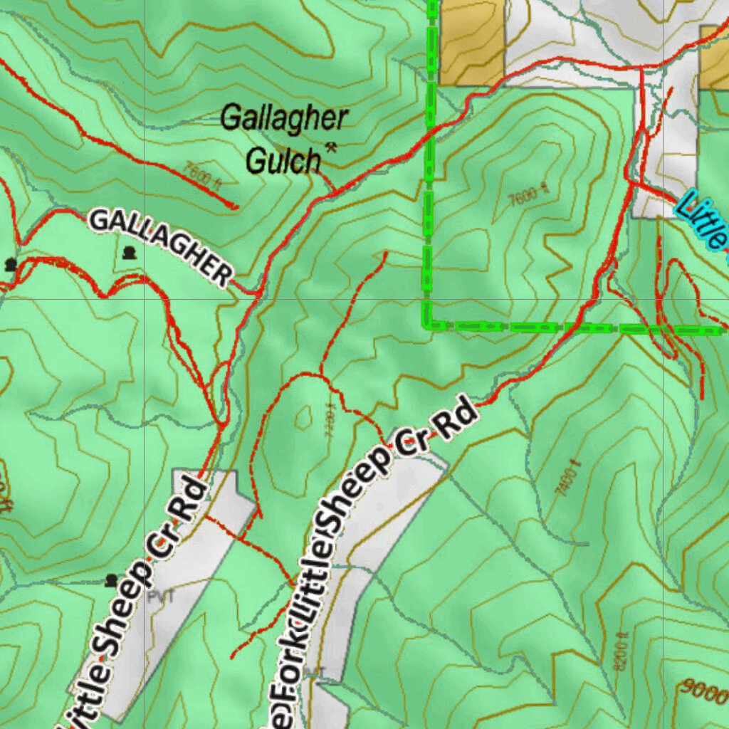 Montana Mule Deer Hunting District 300 Land Ownerhip Map by Montana ...