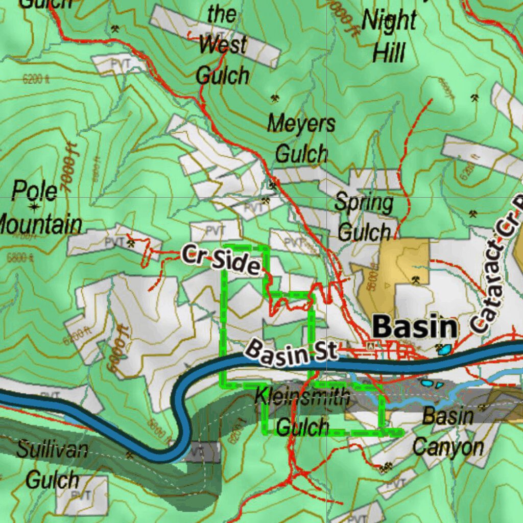 Montana Mule Deer Hunting District 318 Land Ownerhip Map by Montana ...