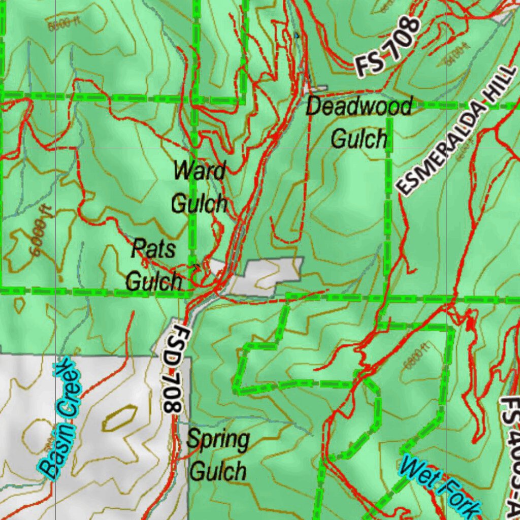 Montana Mule Deer Hunting District 343 Land Ownerhip Map by Montana ...