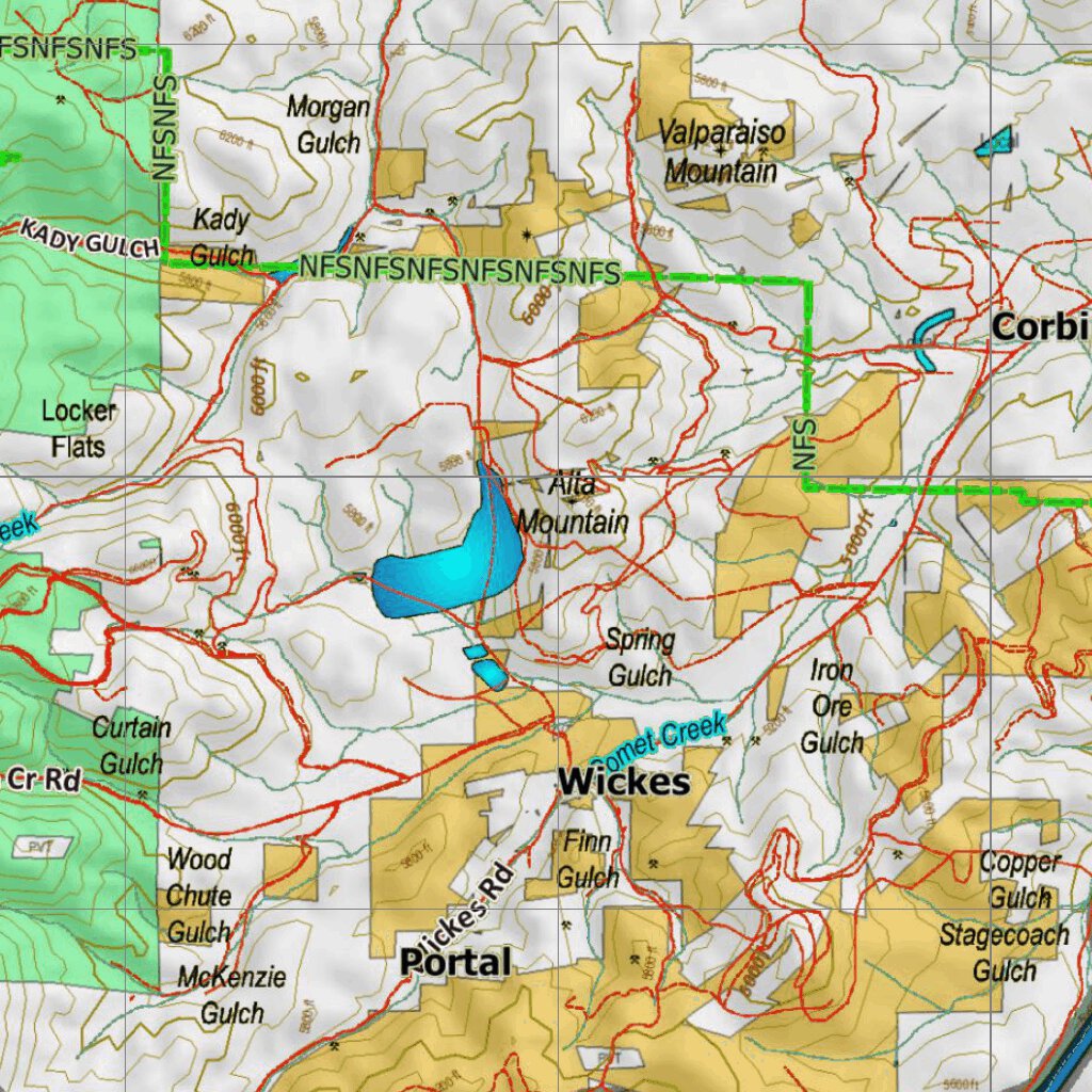 Montana Mule Deer Hunting District 380 Land Ownerhip Map by Montana ...