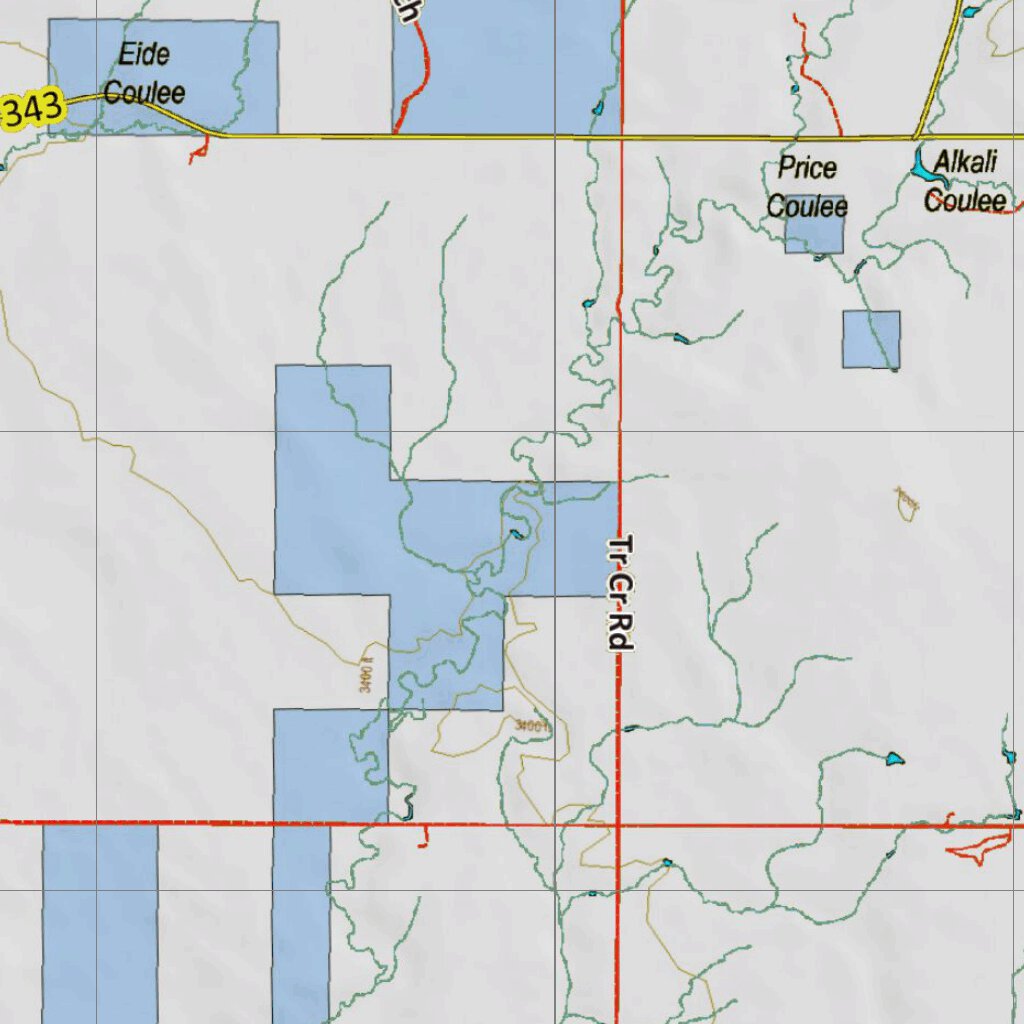 Montana Mule Deer Hunting District 401 Land Ownerhip Map by Montana ...