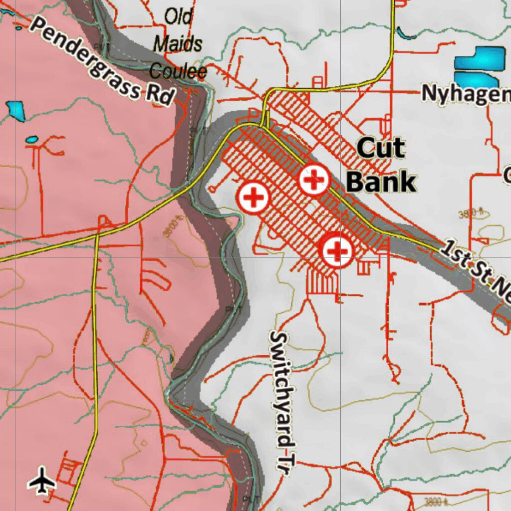 Montana Mule Deer Hunting District 403 Land Ownerhip Map by Montana ...