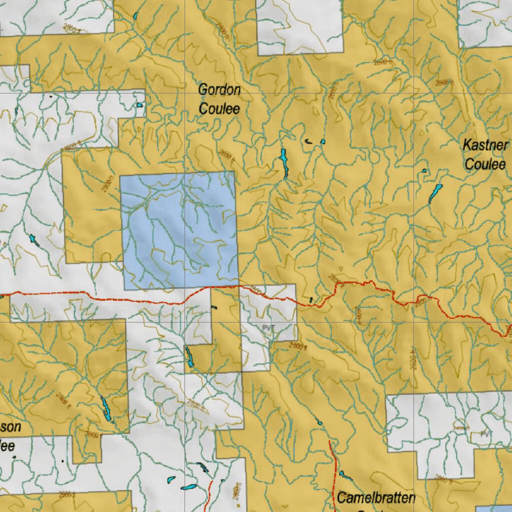 Montana Mule Deer Hunting District 410 Land Ownerhip Map by Montana ...