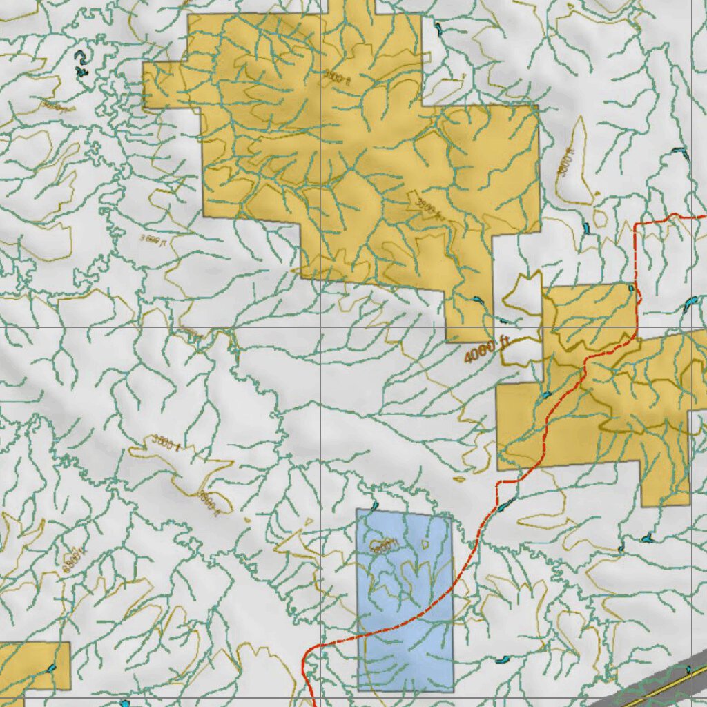 Montana Mule Deer Hunting District 417 Land Ownerhip Map by Montana ...