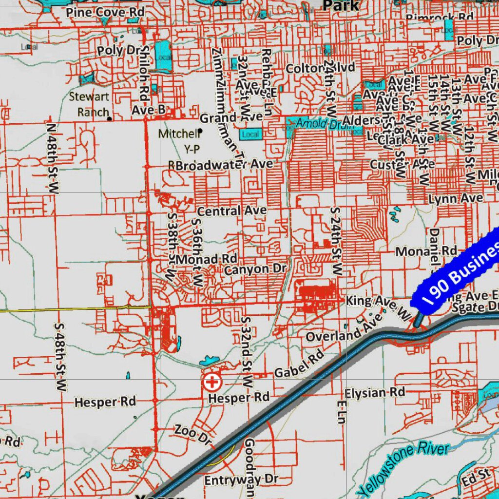 Montana Mule Deer Hunting District 500 Land Ownerhip Map by Montana ...