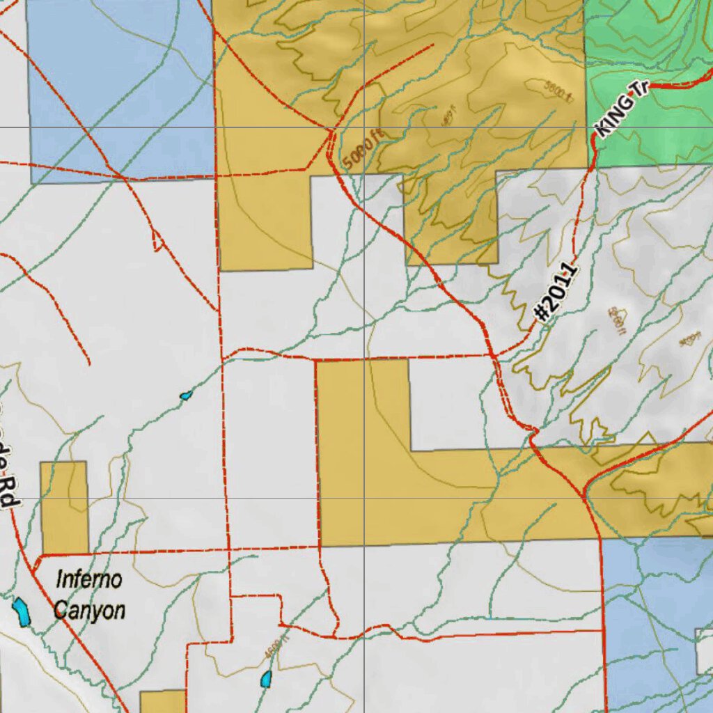 Montana Mule Deer Hunting District 510 Land Ownerhip Map by Montana ...