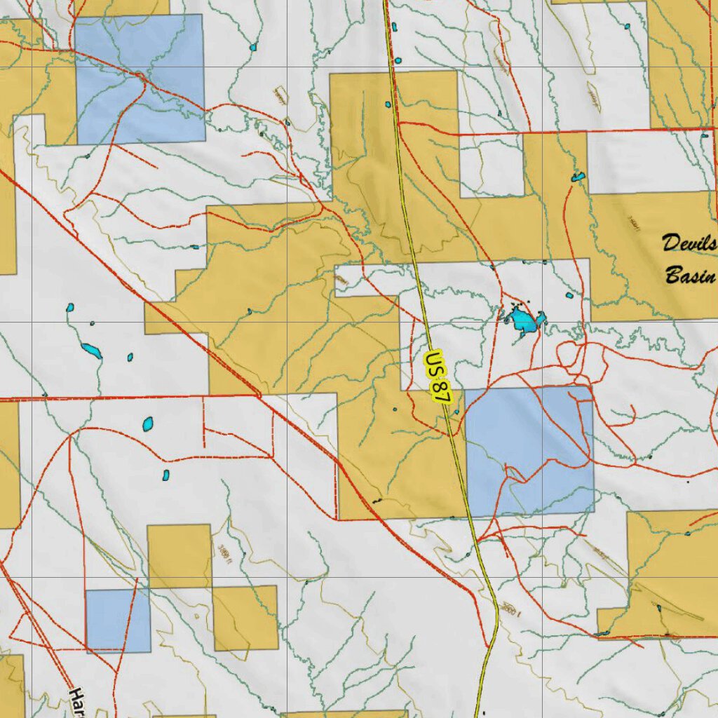 Montana Mule Deer Hunting District 530 Land Ownerhip Map by Montana ...