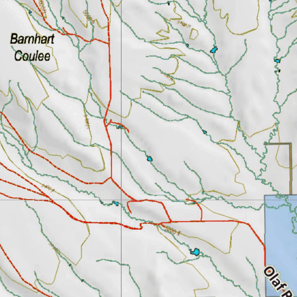 Montana Mule Deer Hunting District 540 Land Ownerhip Map by Montana ...