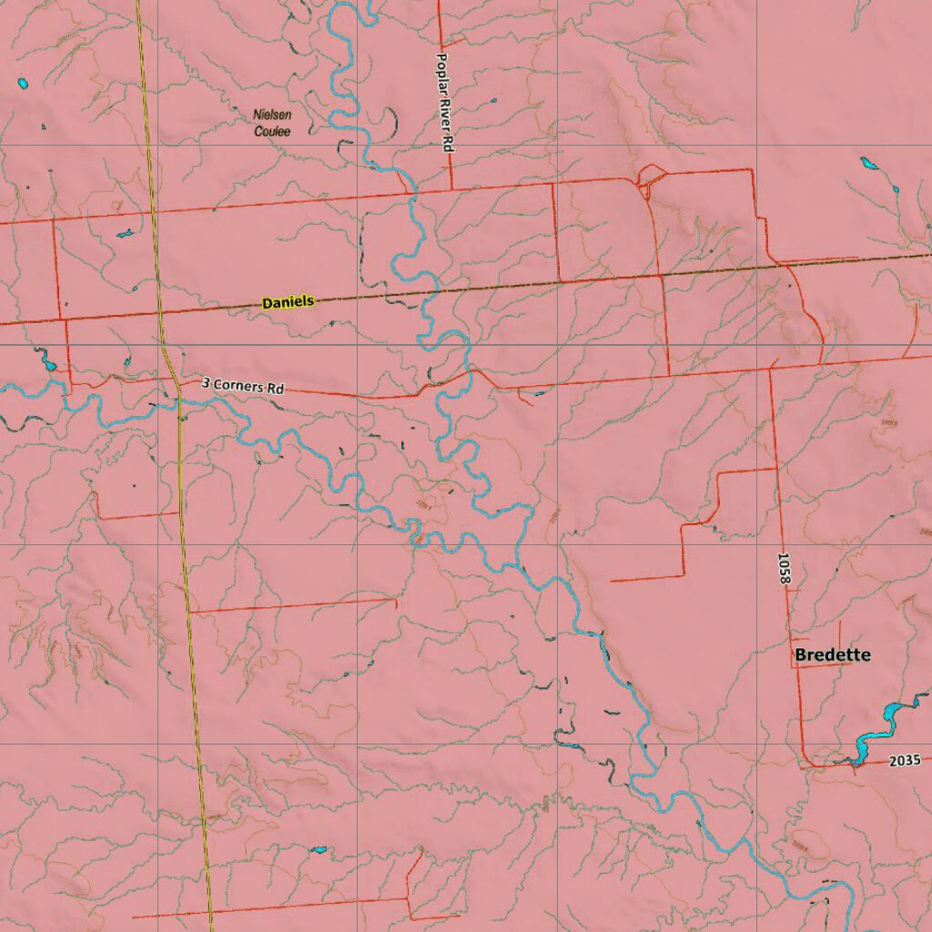 Montana Mule Deer Hunting District 640 Land Ownerhip Map by Montana ...