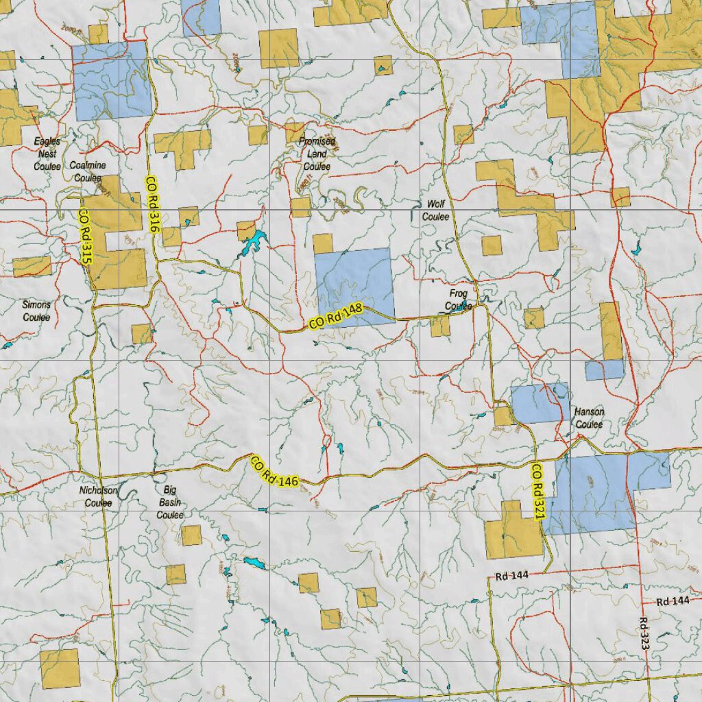 Montana Mule Deer Hunting District 640 Land Ownerhip Map by Montana ...