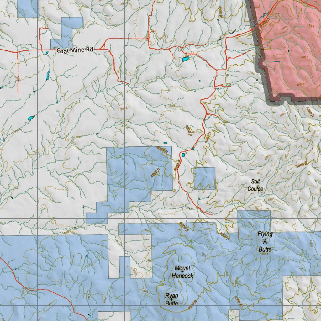 Montana Mule Deer Hunting District 690 Land Ownerhip Map by Montana ...