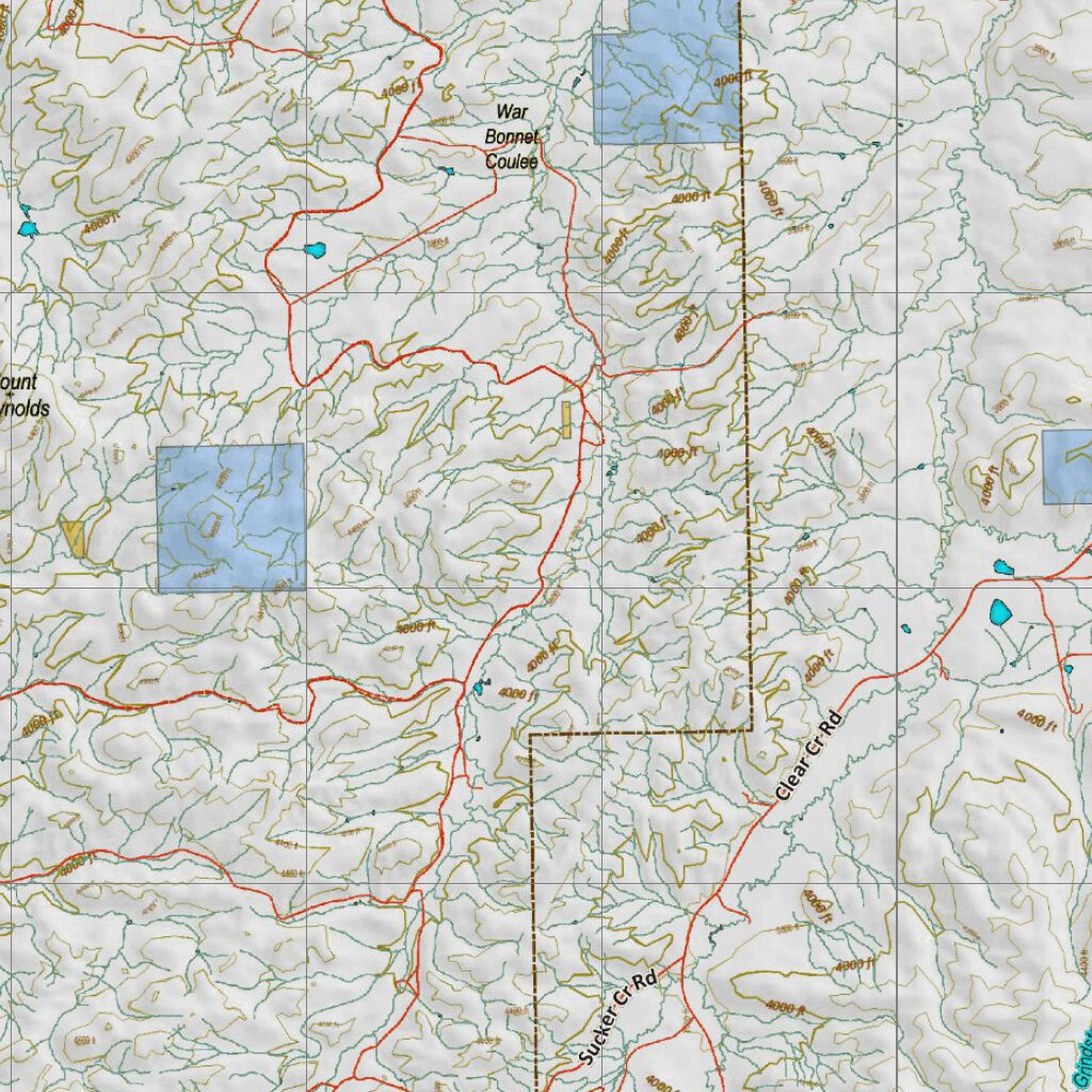 Montana Mule Deer Hunting District 690 Land Ownerhip Map by Montana ...