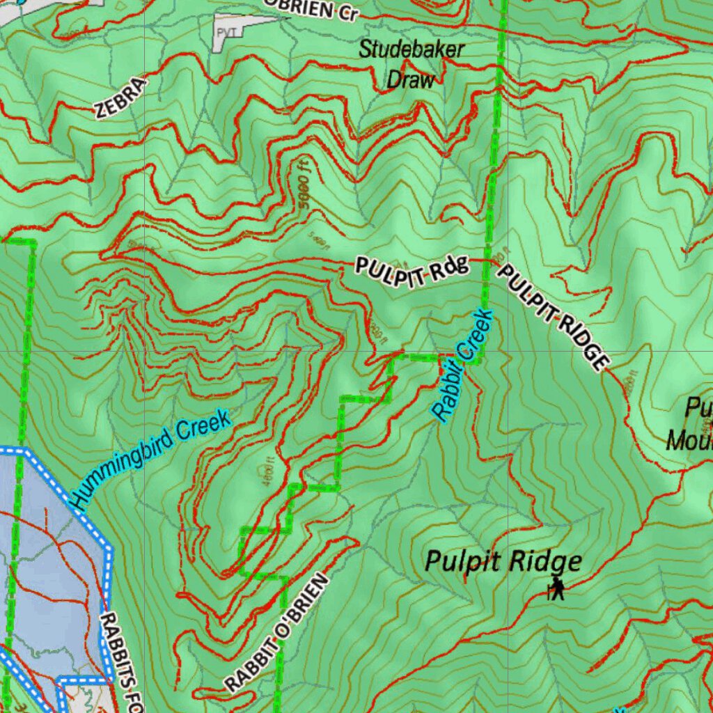 Mountain Goat Hunting District 101 Land Ownership Map by Montana ...