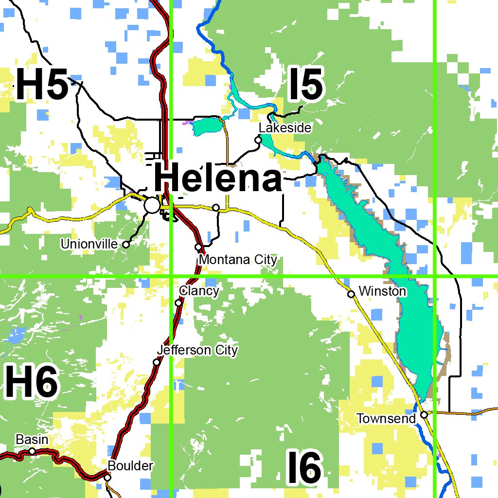 MT Aerial View Overview Map by MontanaGPS | Avenza Maps