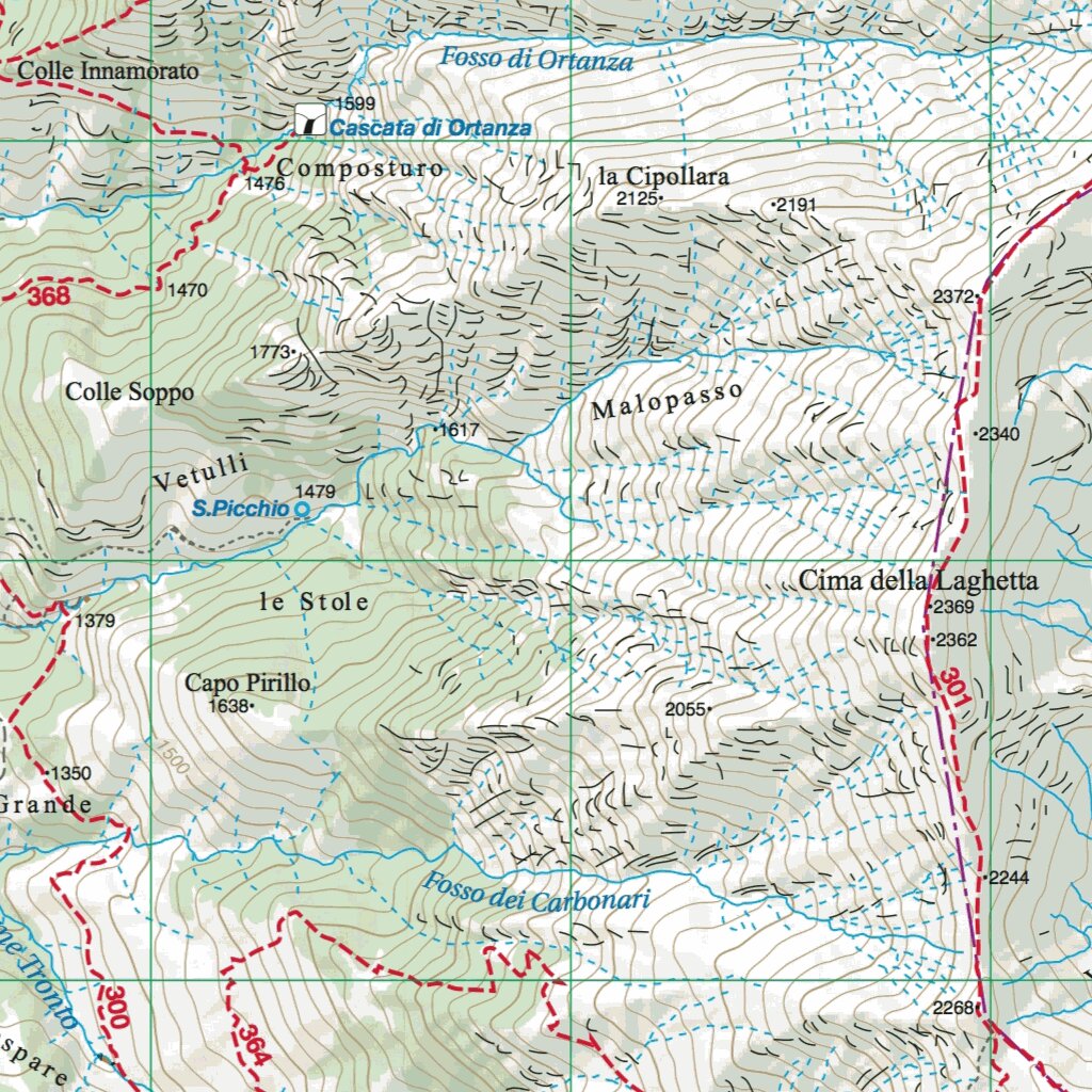 Lago di Campotosto Map by Monti editore | Avenza Maps