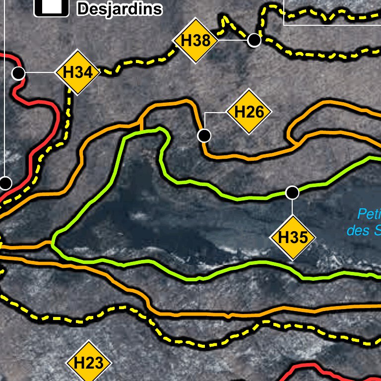Sentier Camping Sainte-Agathe Map by MRC des Laurentides | Avenza Maps